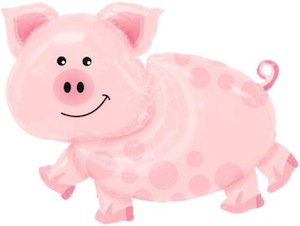 Pig Balloon - Stuff with Animals